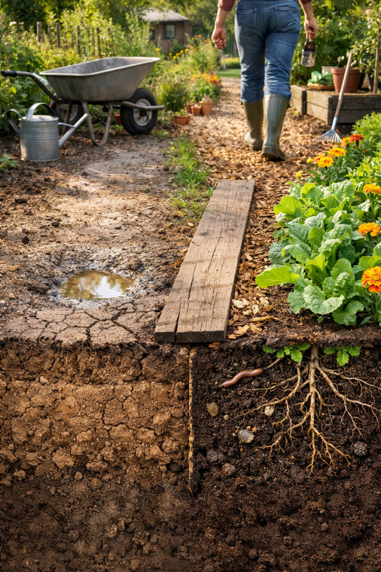 Pathways & Soil Compaction in Gardening – Earthly Comforts